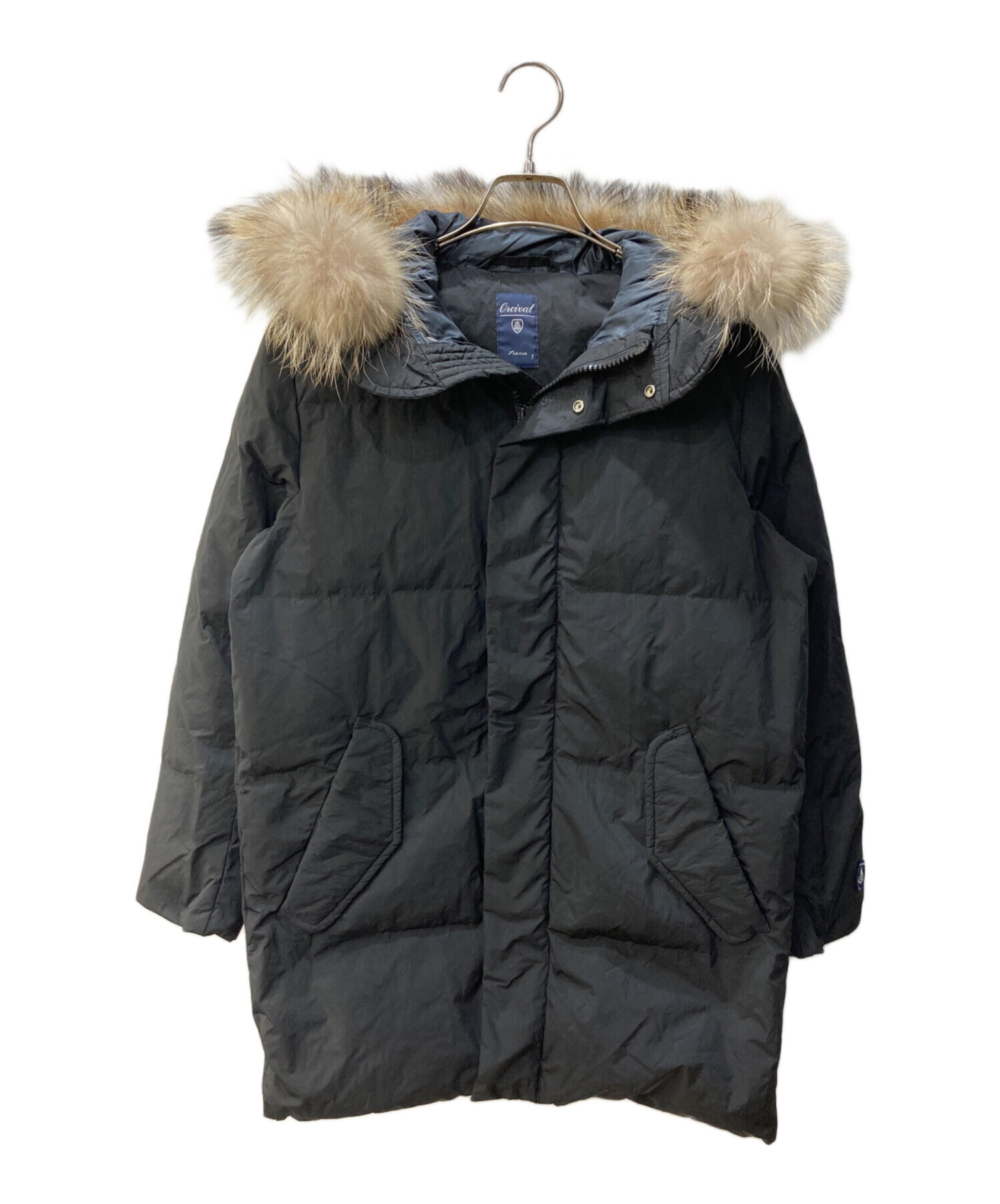 中古・古着通販】ORCIVAL (オーシバル) ダウンコート ブラック サイズ