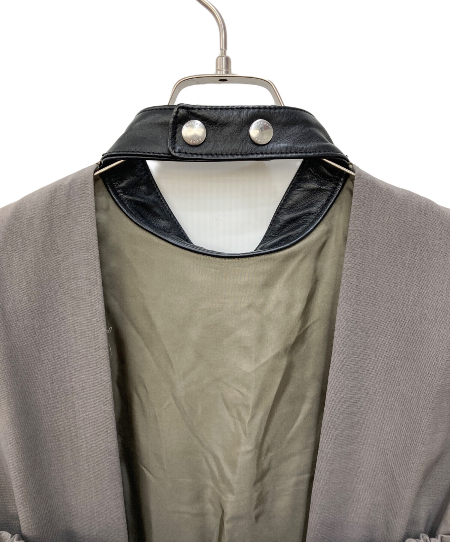 sacai サカイ ノースリーブ レディース 【古着】【中古】 中古・古着通販】sacai (サカイ) ノースリーブベルデッドドレス