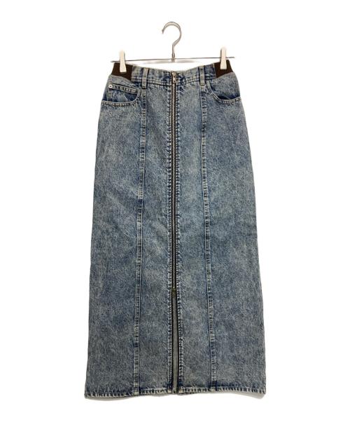 中古・古着通販】AMERI (アメリ) RIB MIX DENIM SKIRT インディゴ