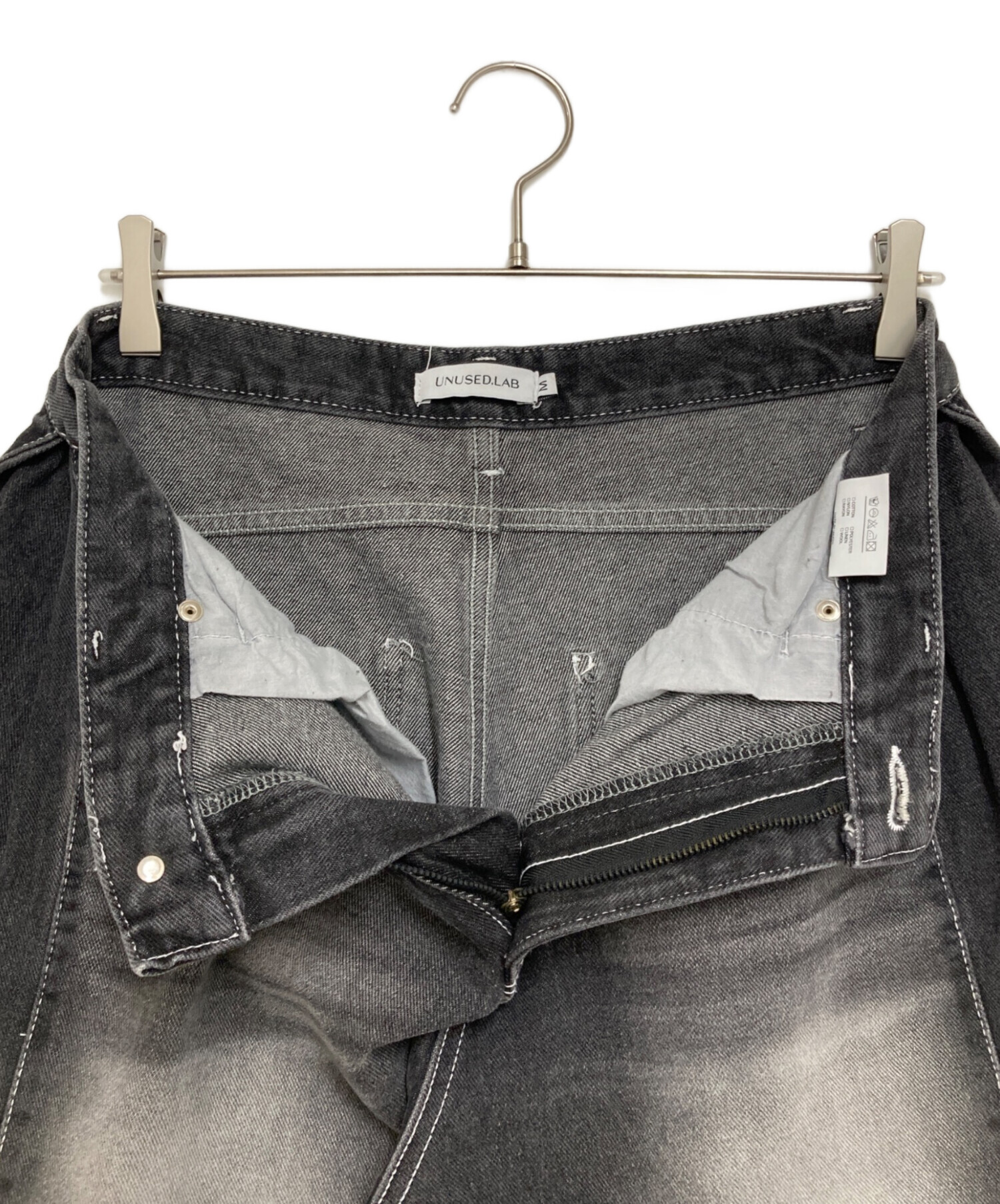 中古・古着通販】UNUSED.LAB (アンユーズドラブ) ワイドデニムパンツ