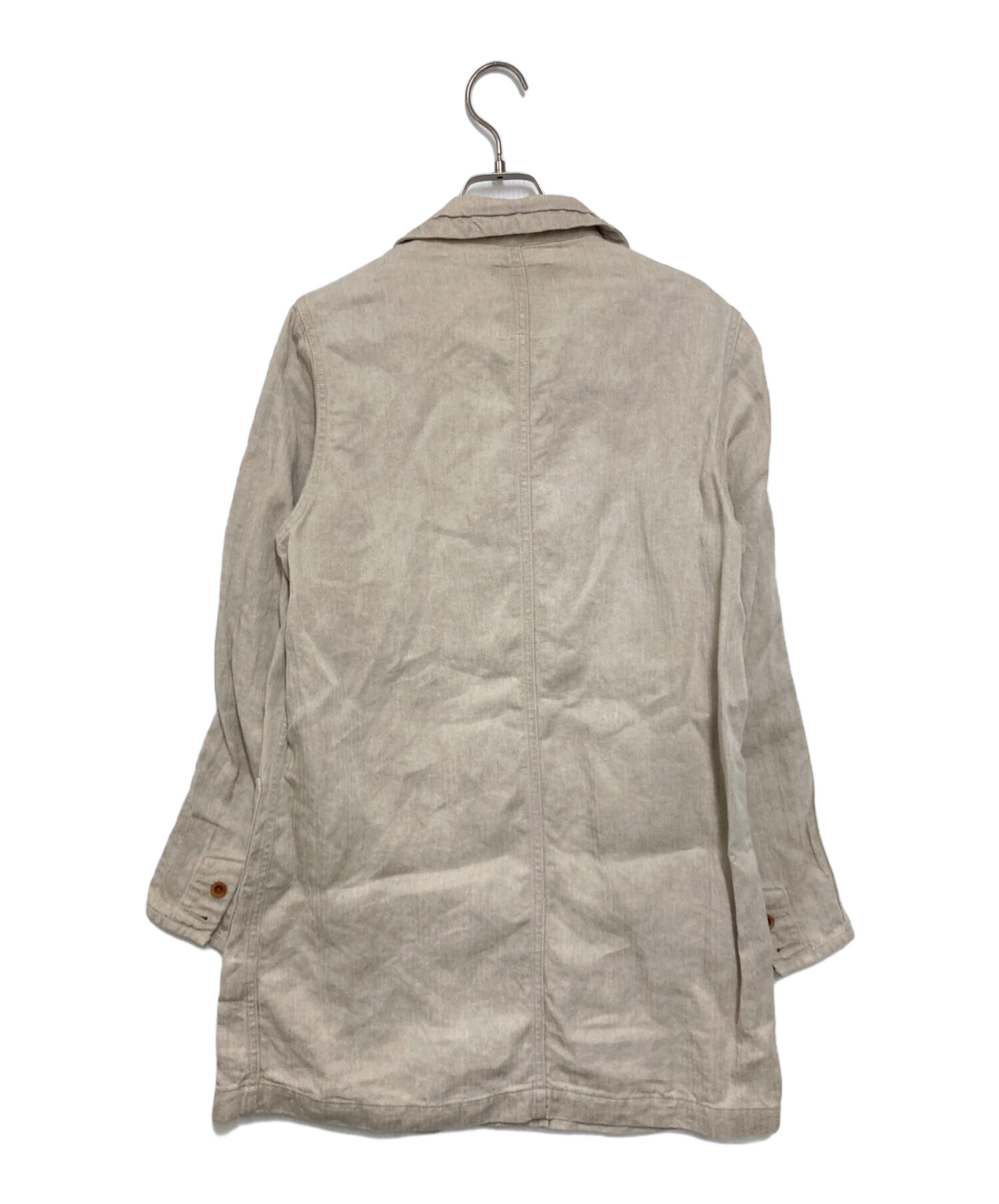 中古・古着通販】VISVIM (ビズビム) リネン混ショートコート ベージュ