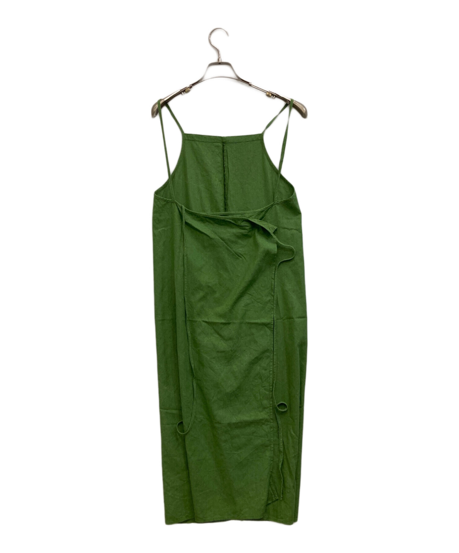 中古・古着通販】BASERANGE (ベースレンジ) シルクエプロンドレス