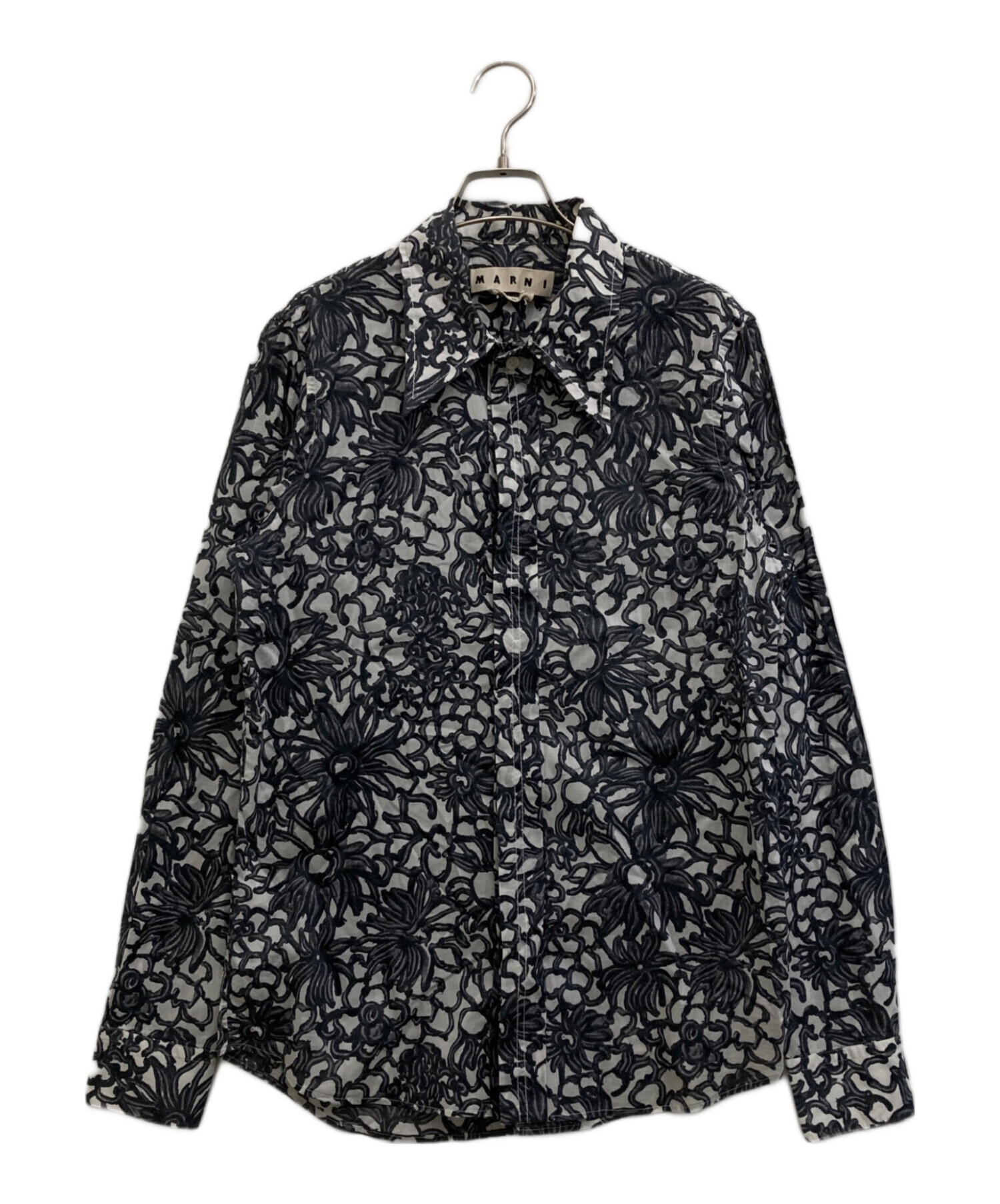 中古・古着通販】MARNI (マルニ) 総柄シャツ グレー サイズ:46