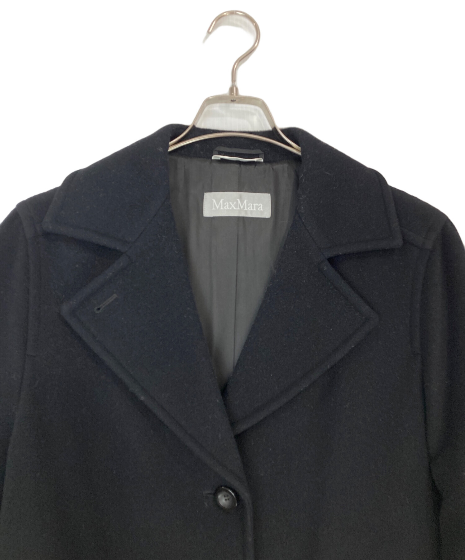 中古・古着通販】MaxMara (マックスマーラ) ウールジャケット ブラック