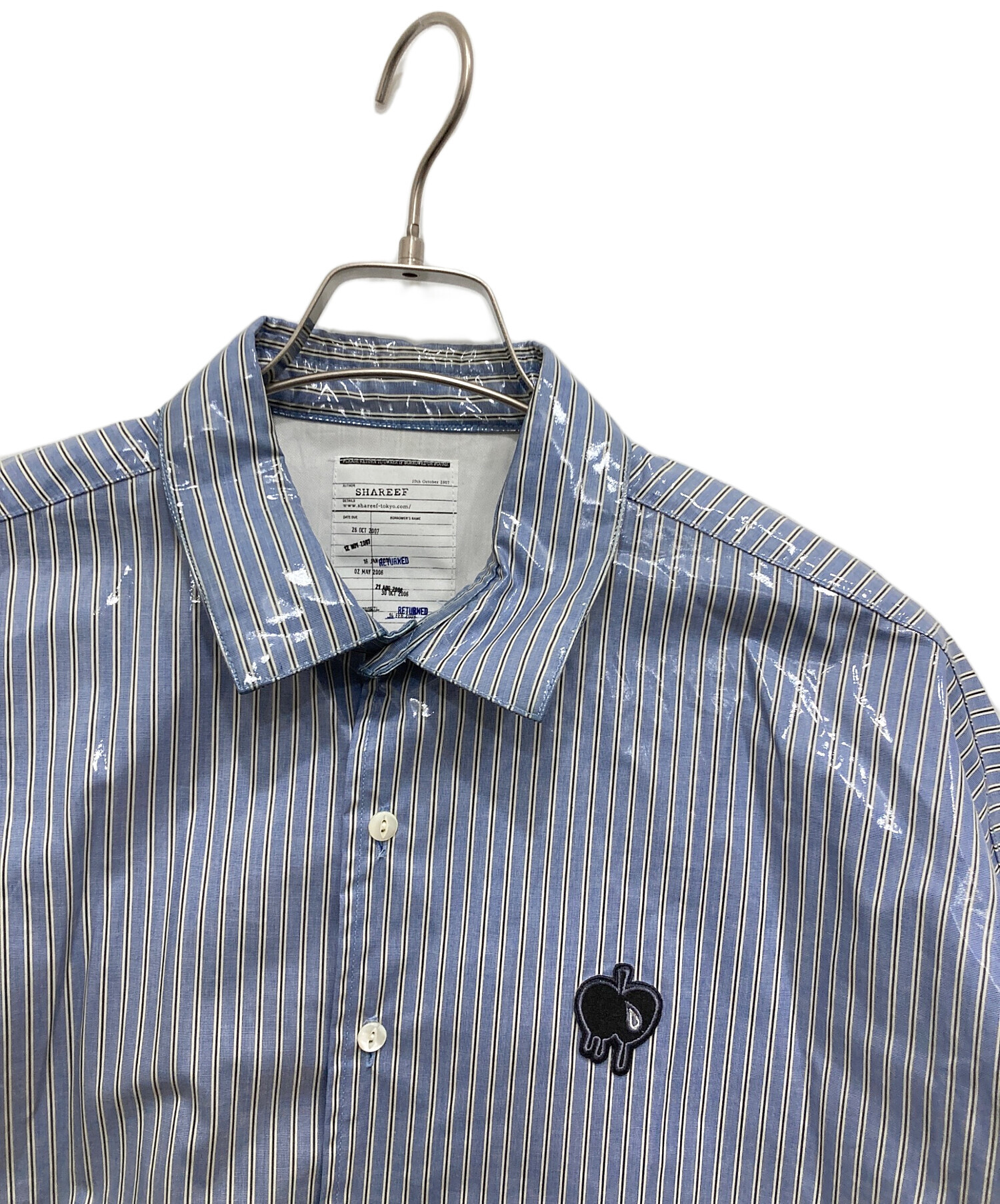 中古・古着通販】SHAREEF (シャリーフ) LAMINATE STRIPE L/S SHIRTS