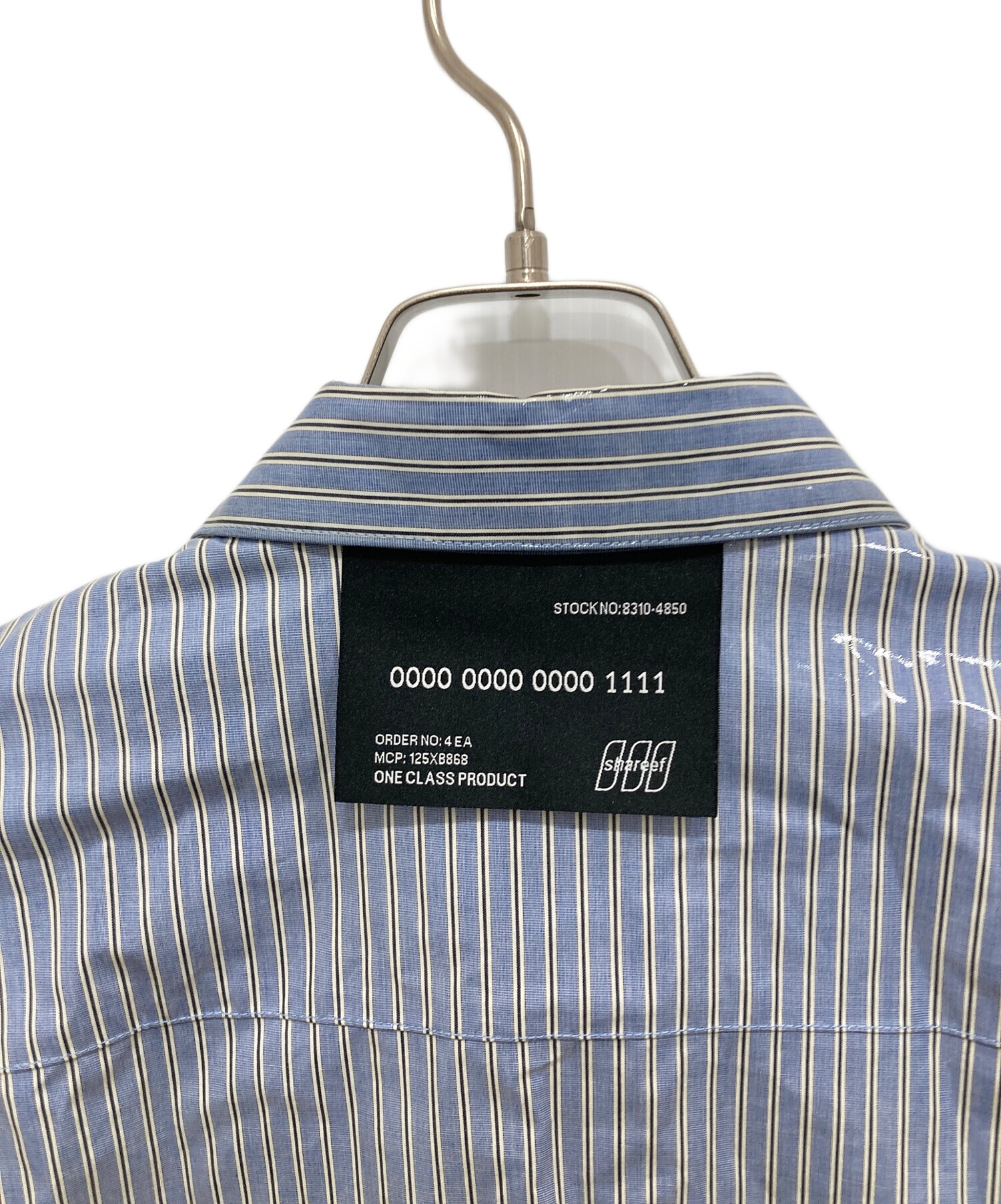 中古・古着通販】SHAREEF (シャリーフ) LAMINATE STRIPE L/S SHIRTS