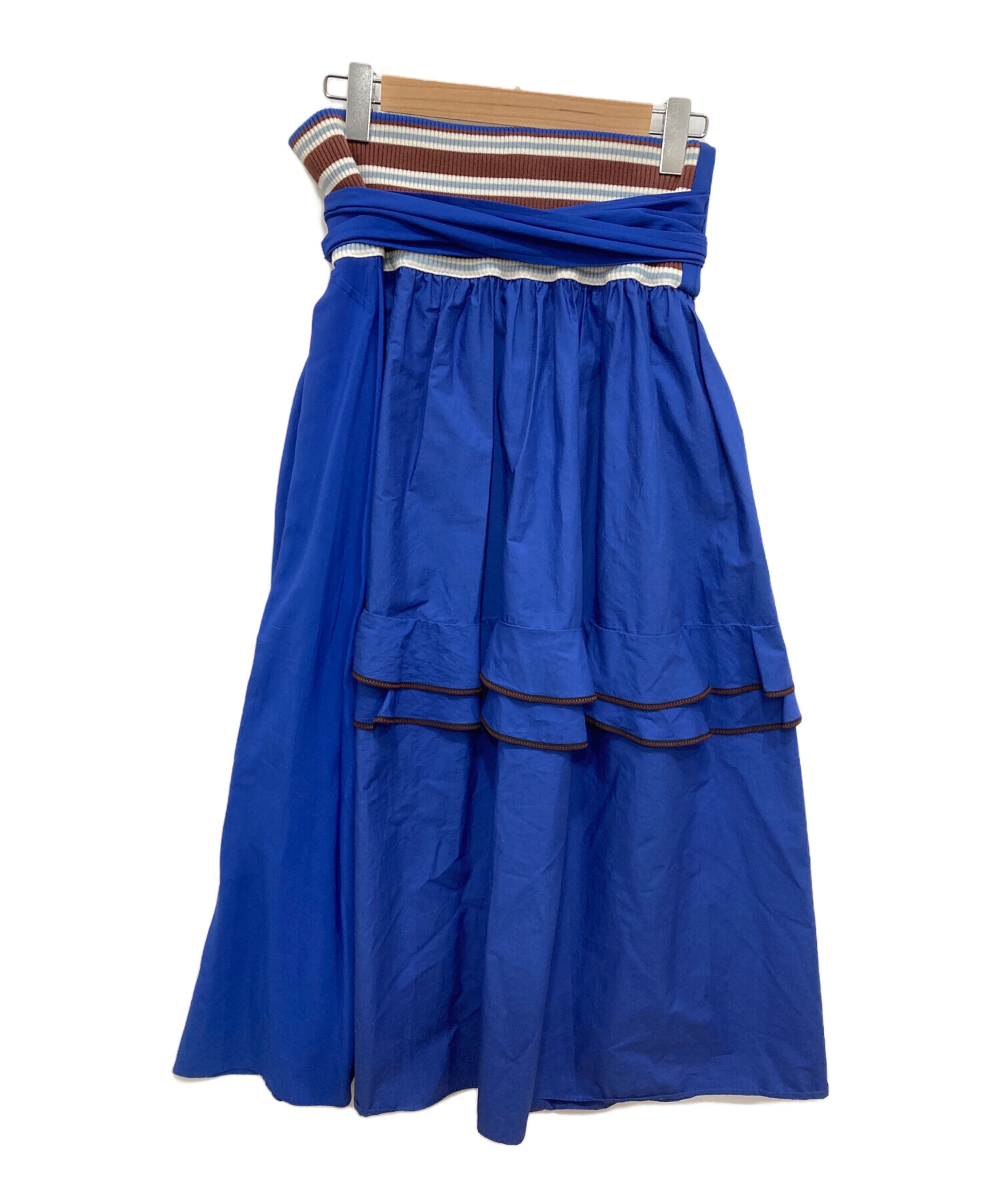 中古・古着通販】MARNI (マルニ) 巻きスカート ブルー サイズ:38