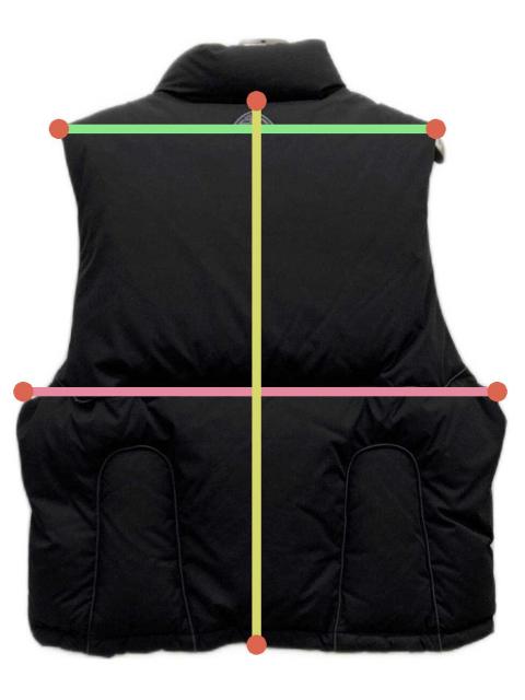 中古・古着通販】BREATH (ブレス) TECH PIPING DOWN VEST ブラック