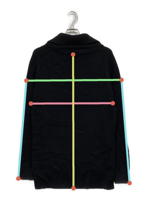 中古・古着通販】SLOANE (スローン) ハーフZIPリブニット ブラック