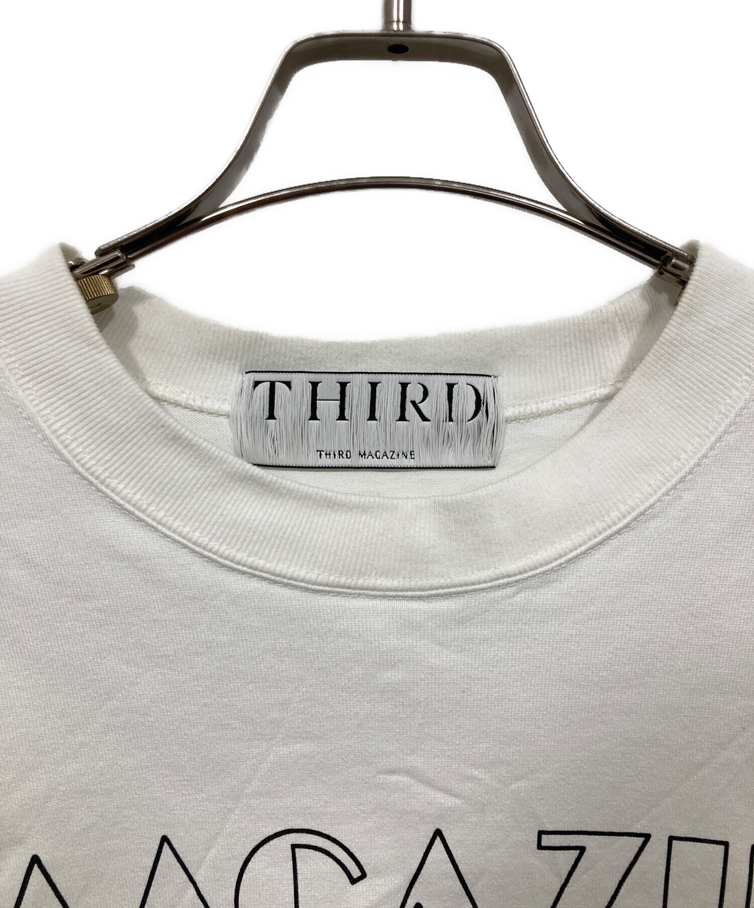 THIRD MAGAZINE サードマガジン Tシャツ・カットソー レディース 【古着】【中古】 中古・古着通販】THIRD MAGAZINE (サードマガジン) ロゴTシャツ