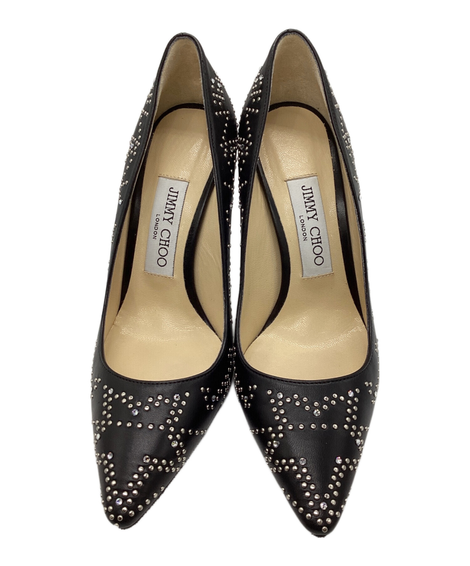 中古・古着通販】JIMMY CHOO (ジミーチュウ) スタッズハイヒール