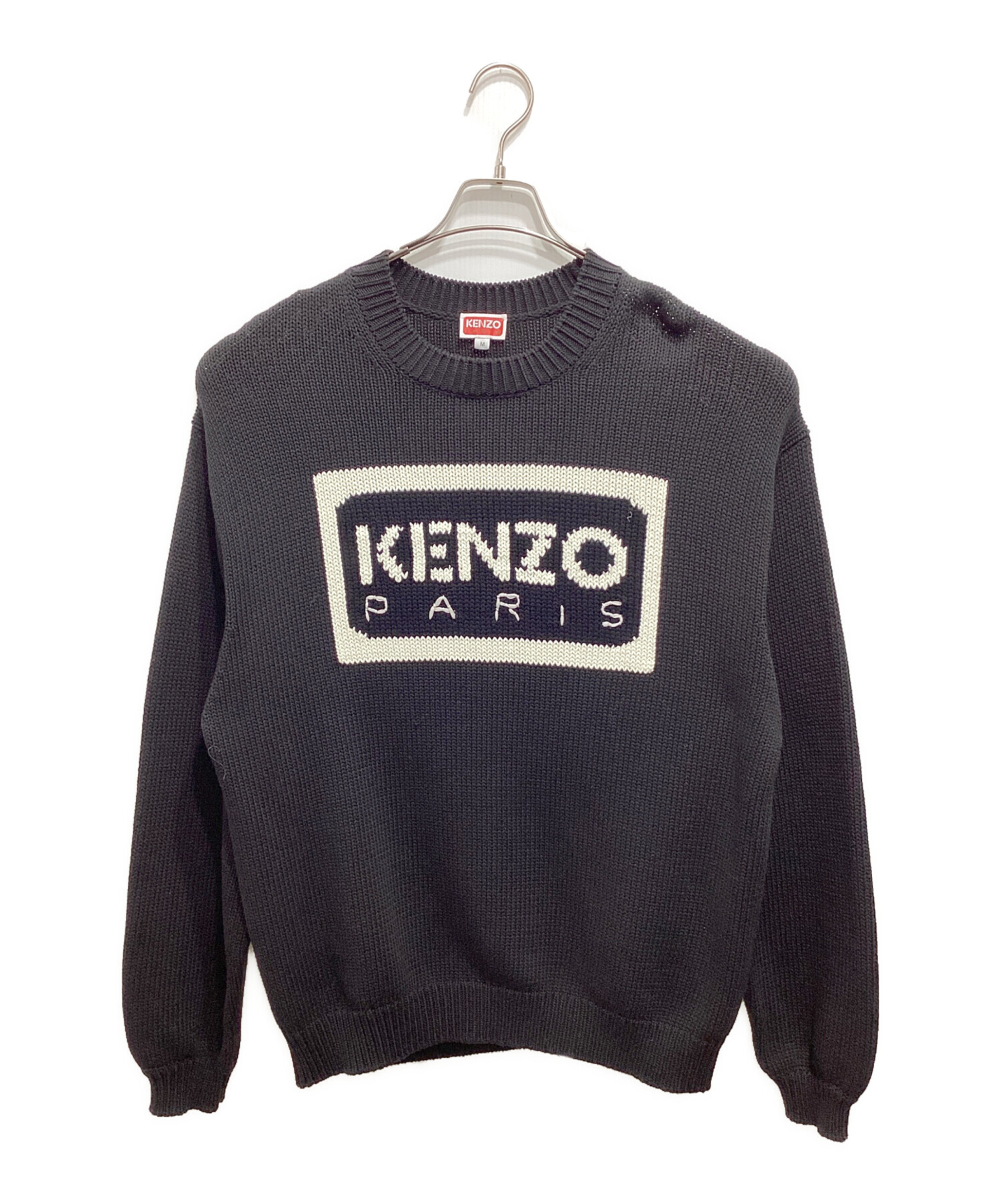 中古・古着通販】KENZO (ケンゾー) ロゴセーター ブラック サイズ:M