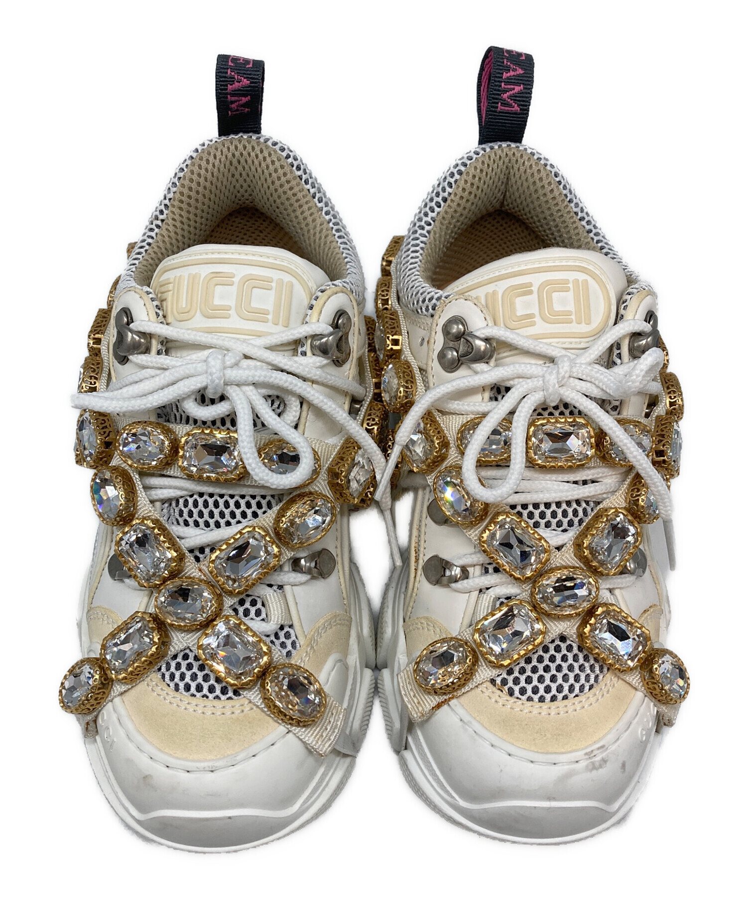 中古・古着通販】GUCCI (グッチ) FLASHTREK SAGA ホワイト サイズ:SIZE