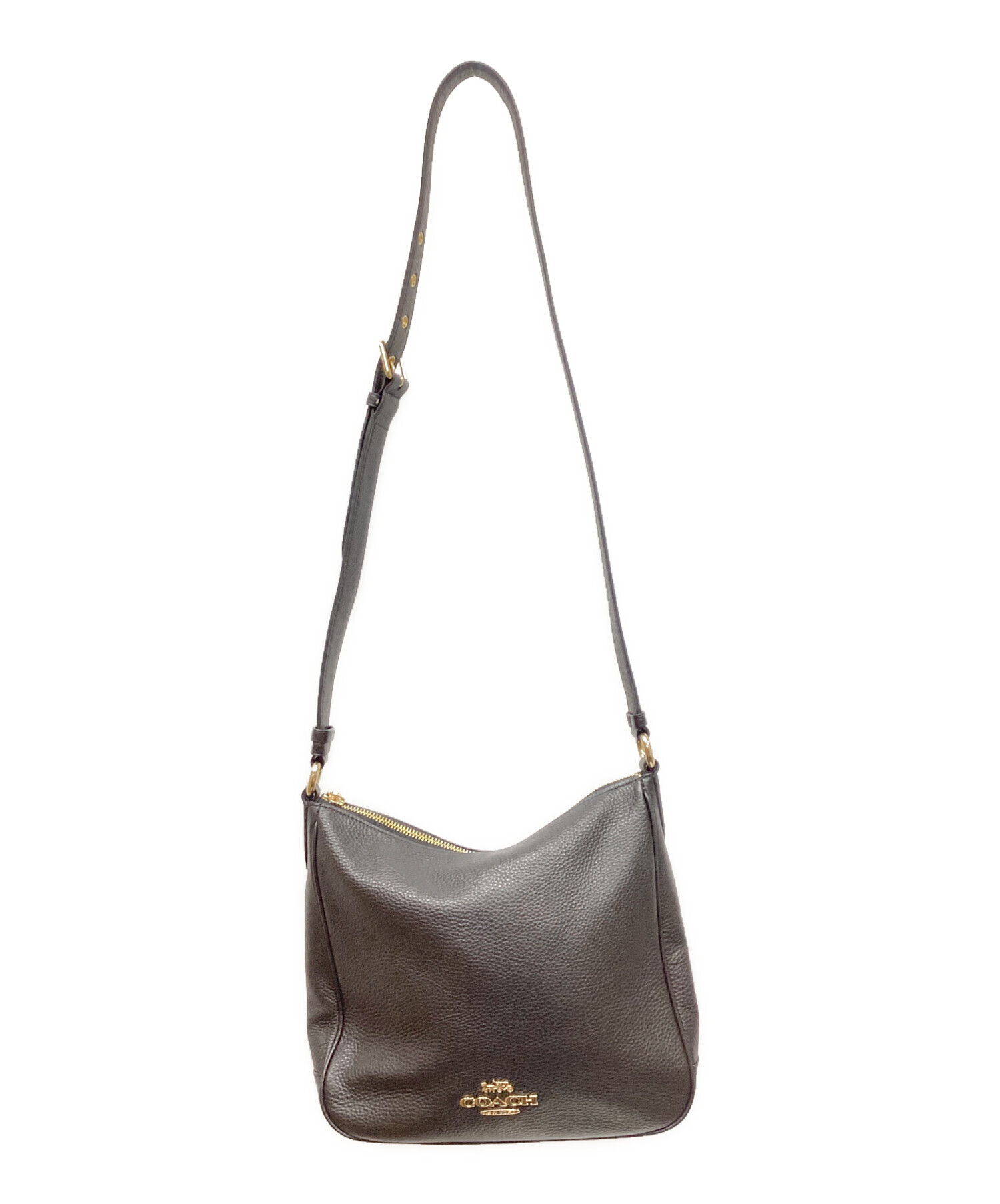 中古・古着通販】COACH (コーチ) エリーファイルバッグ ブラック