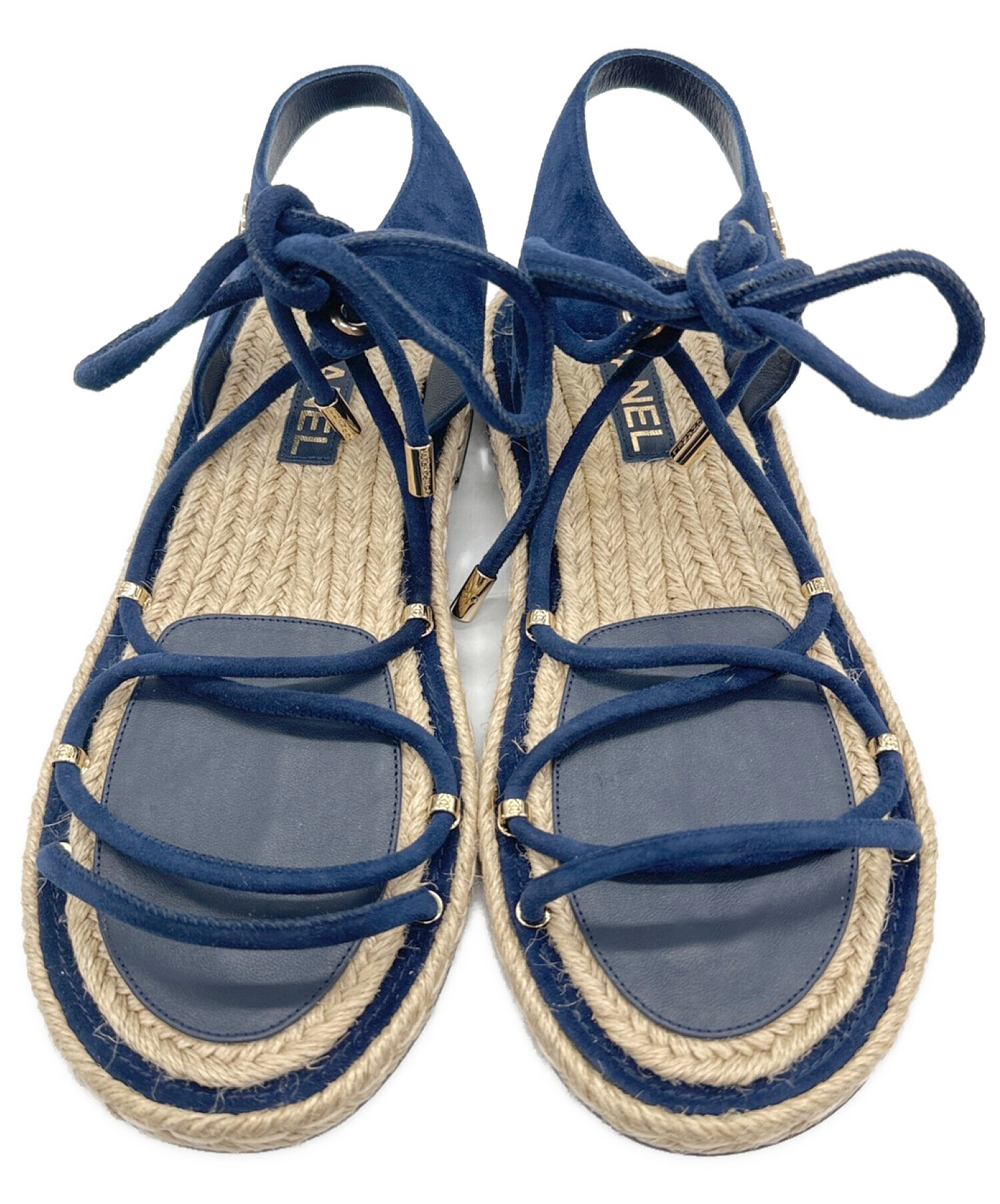 中古・古着通販】CHANEL (シャネル) コードデザインエスパサンダル