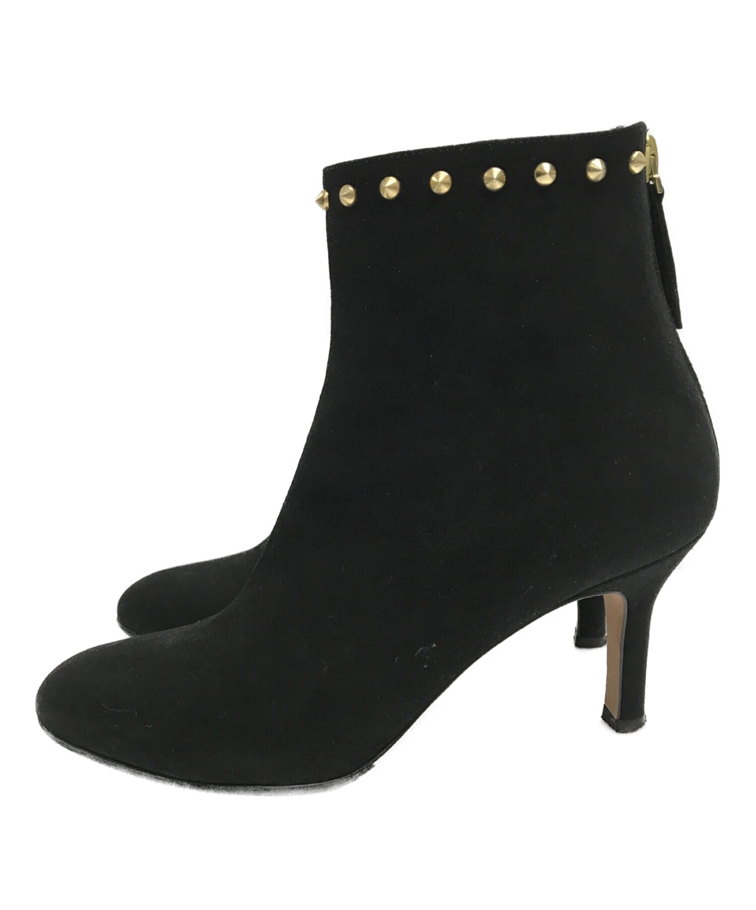 中古・古着通販】PELLICO (ペリーコ) スタッズショートブーツ ブラック