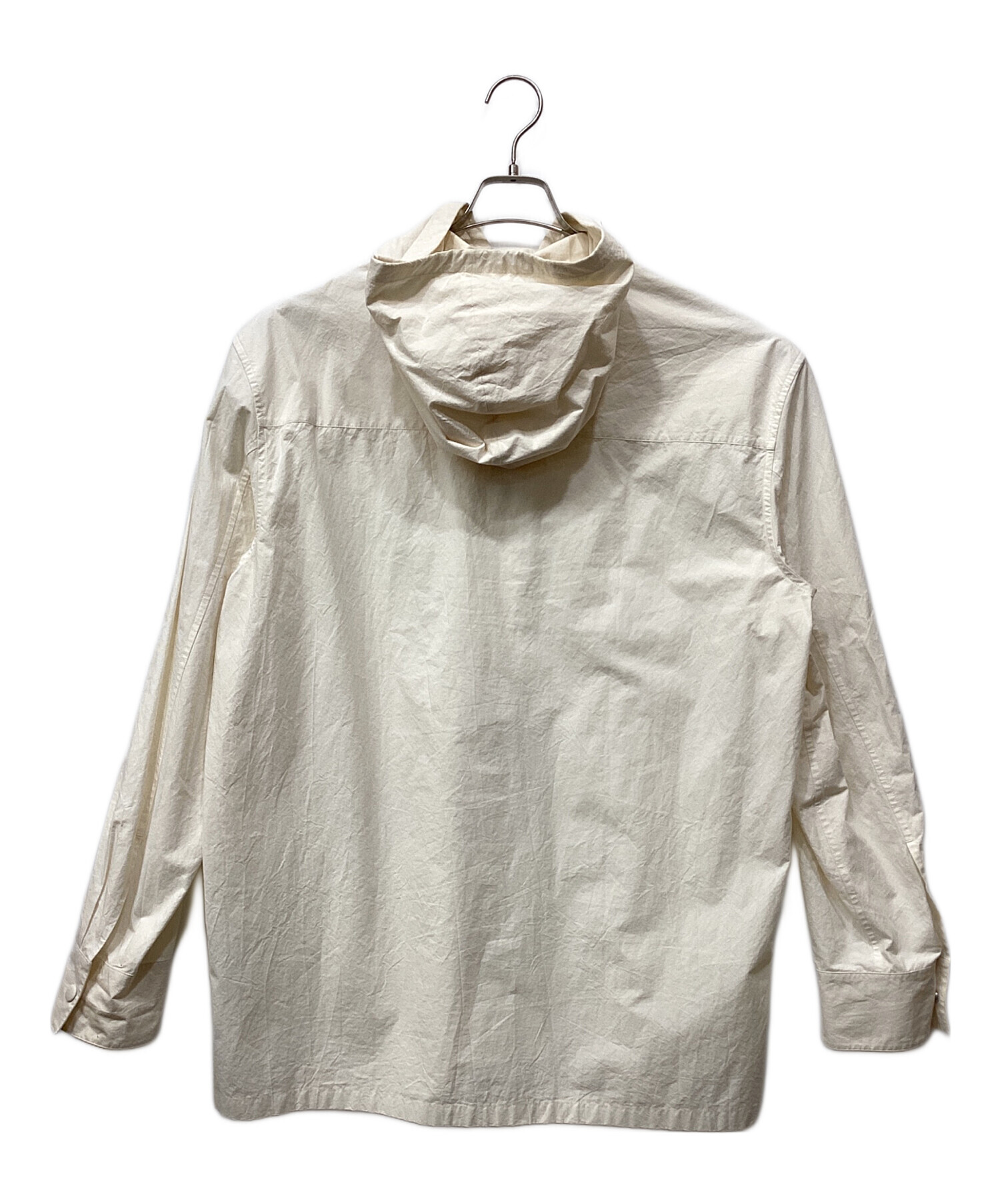 中古・古着通販】JIL SANDER (ジルサンダー) フードシャツ アイボリー
