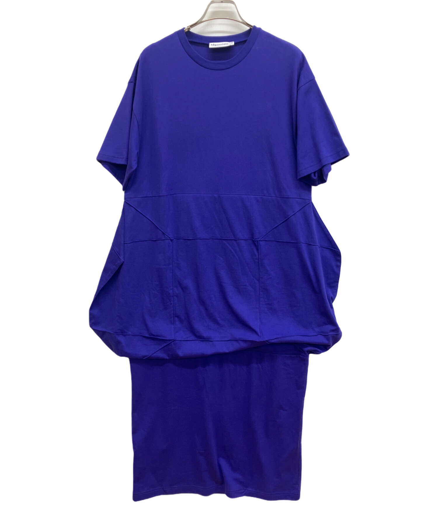 中古・古着通販】nagonstans (ナゴンスタンス) cubic dress パープル