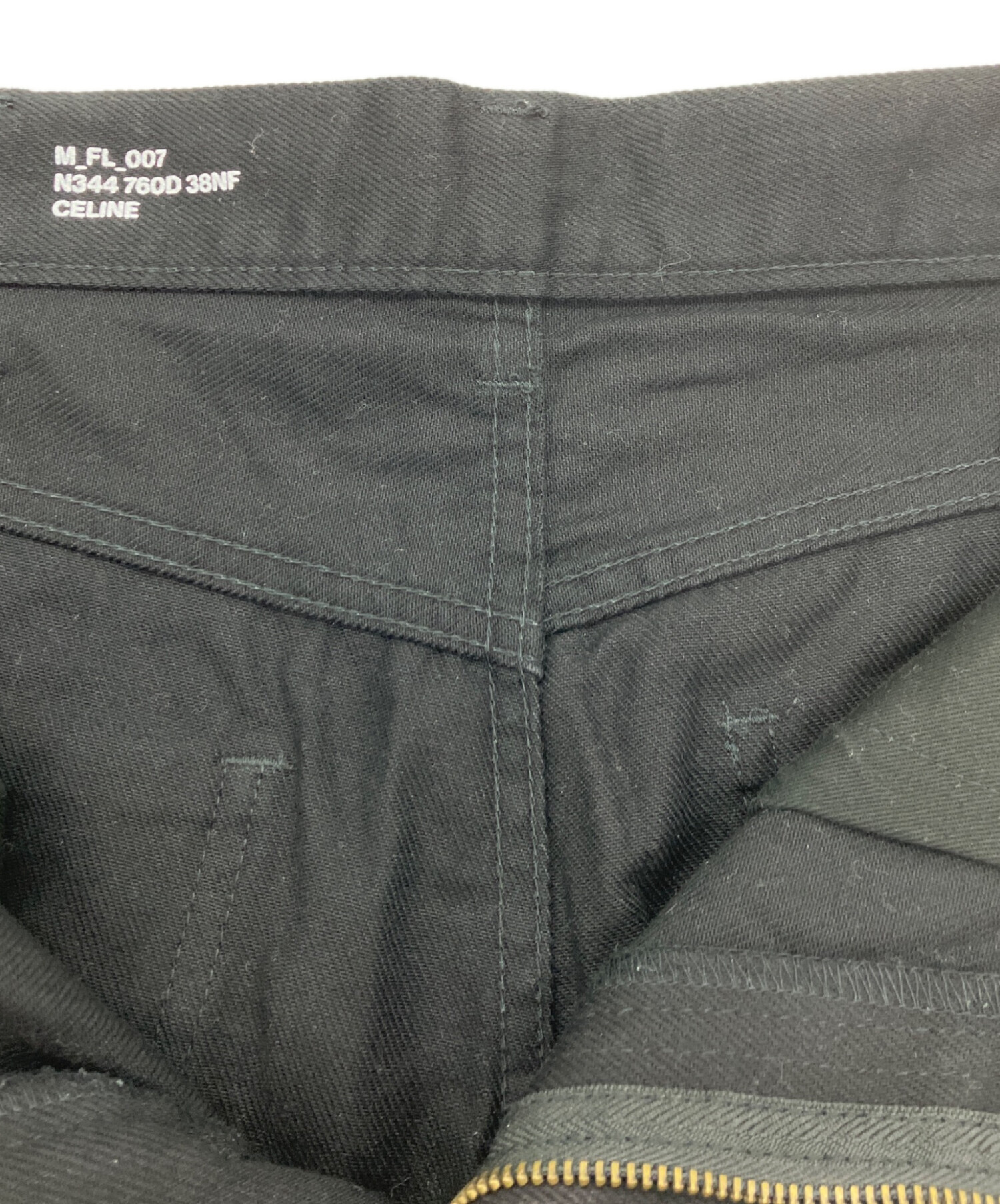 中古・古着通販】CELINE (セリーヌ) ディランフレアジーンズ ブラック