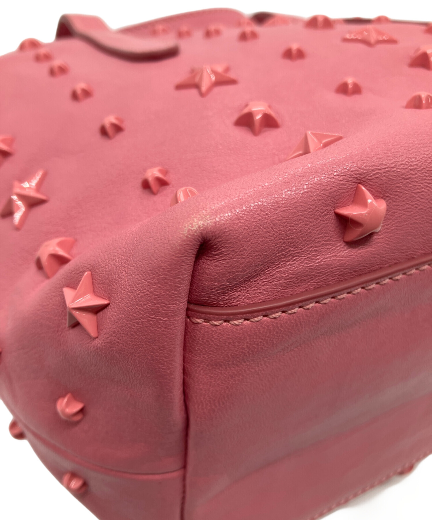 中古・古着通販】JIMMY CHOO (ジミーチュウ) 2WAYバッグ ピンク