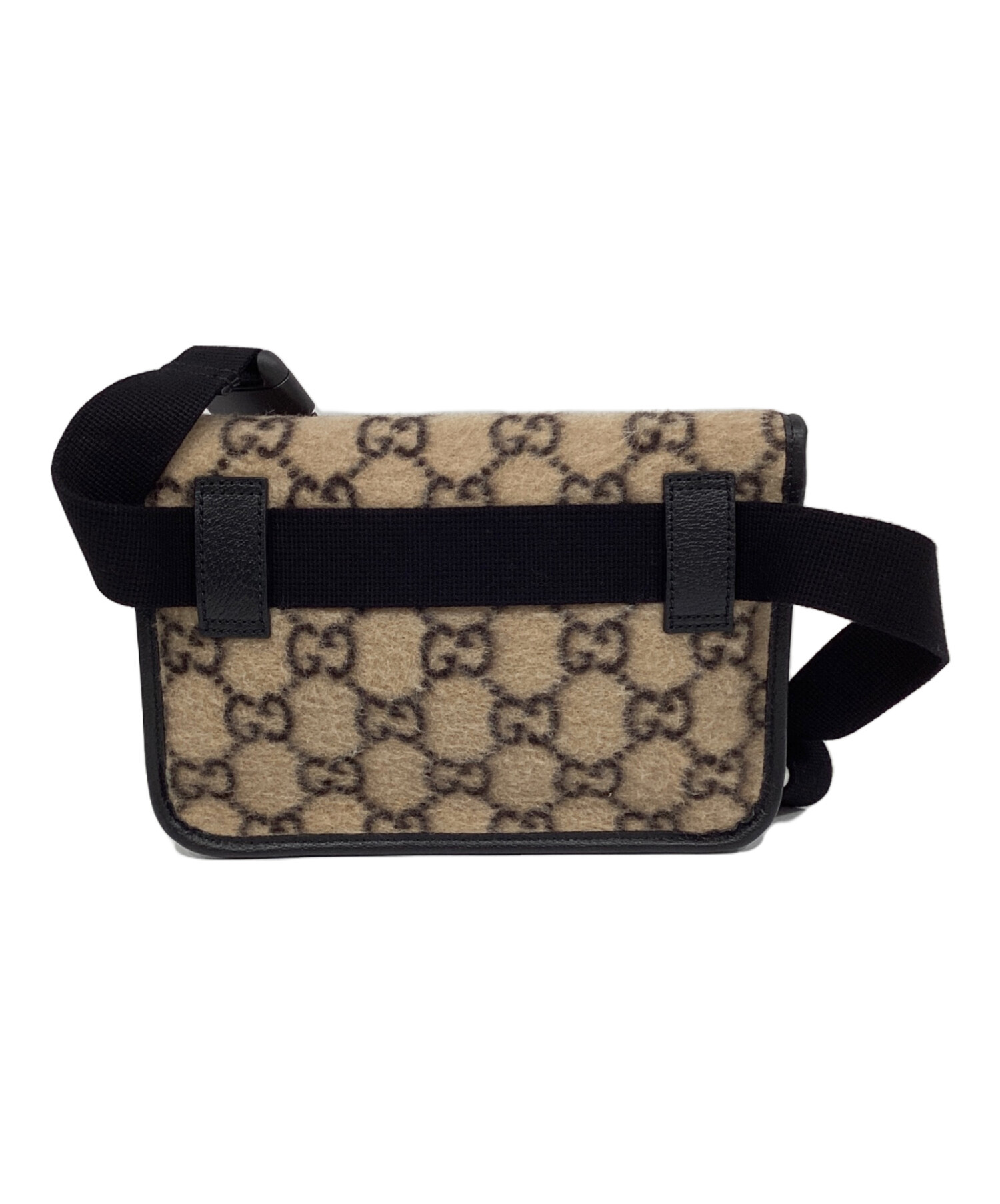 中古・古着通販】GUCCI (グッチ) GGウール ウエストバッグ ベージュ