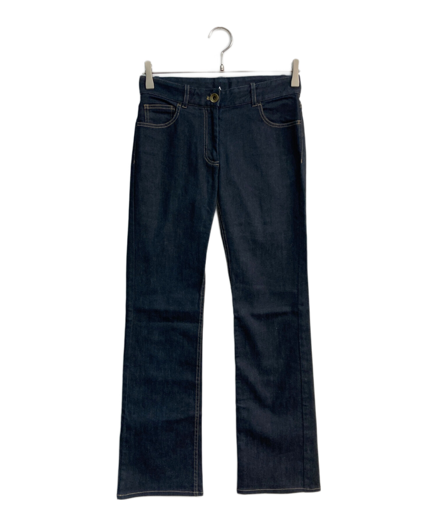 中古・古着通販】CELINE (セリーヌ) ロゴ刺繍フレアデニムパンツ 21340