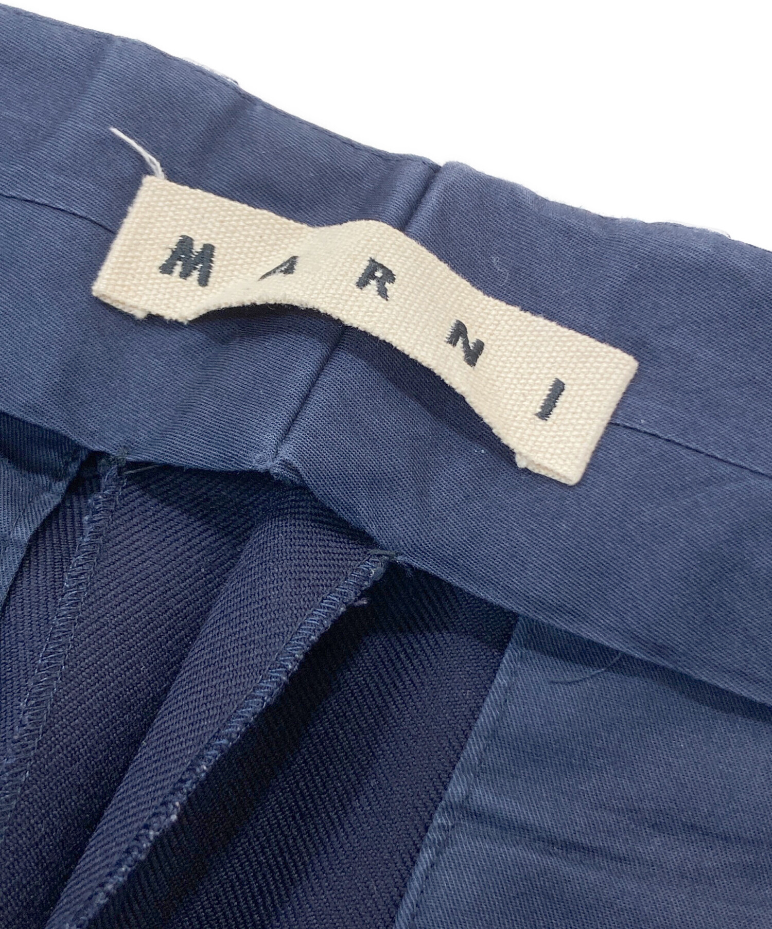 中古・古着通販】MARNI (マルニ) ウールスラックス ネイビー サイズ:50