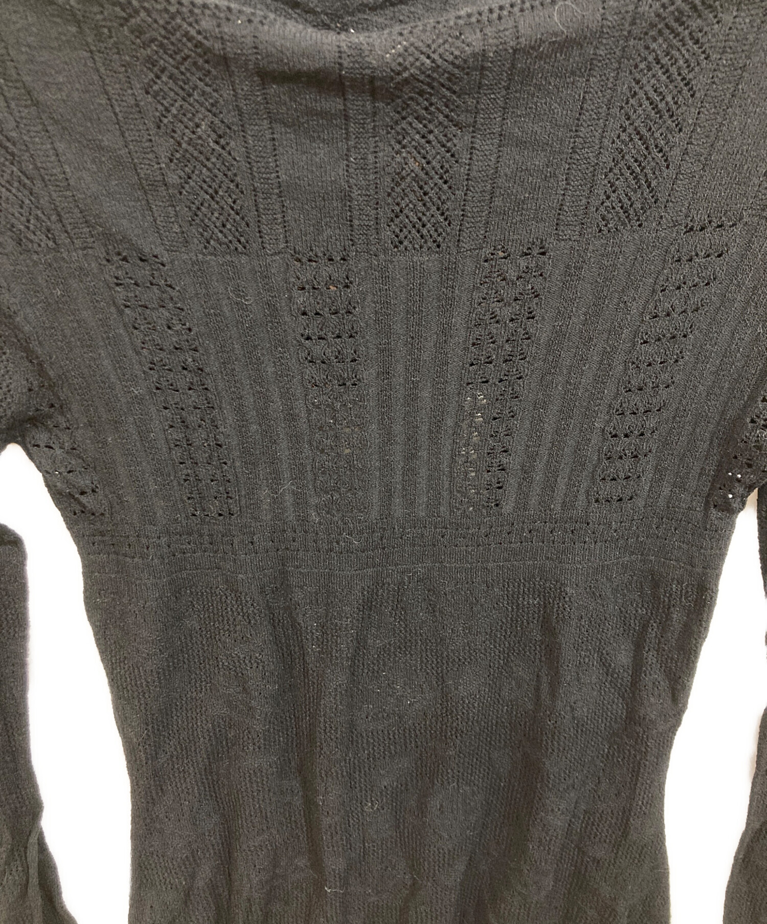 中古・古着通販】FETICO (フェティコ) ROSE PATTERN LACE KNIT