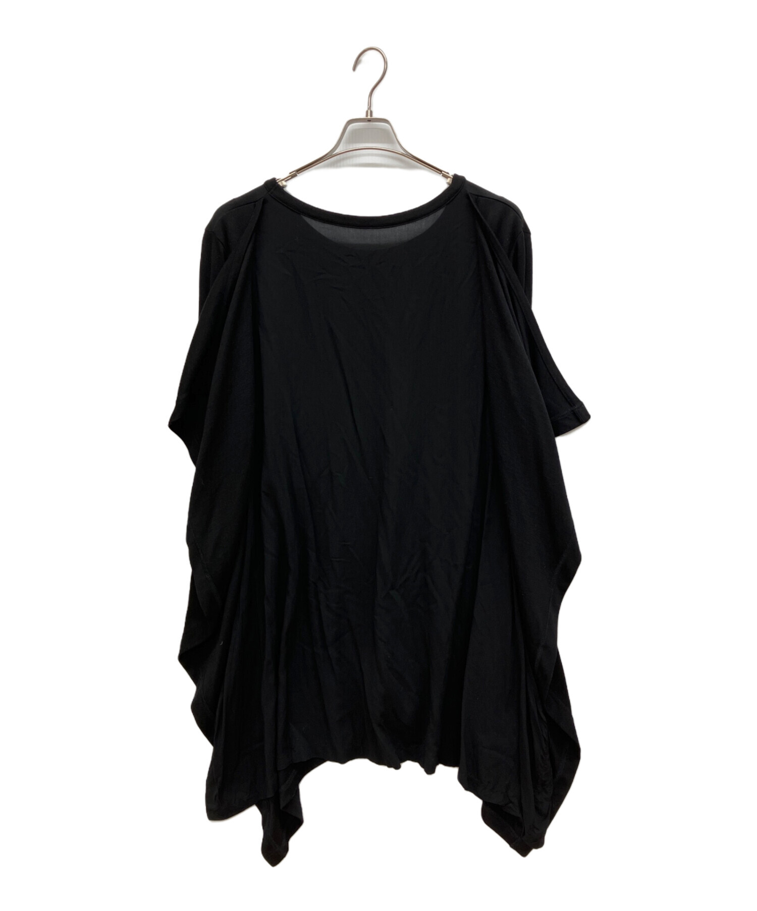 中古・古着通販】Y's (ワイズ) アシメロングワンピース ブラック