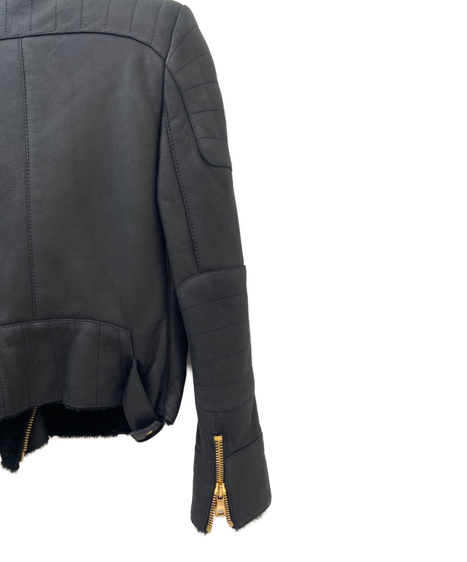 中古・古着通販】BALMAIN (バルマン) ムートンレザージャケット