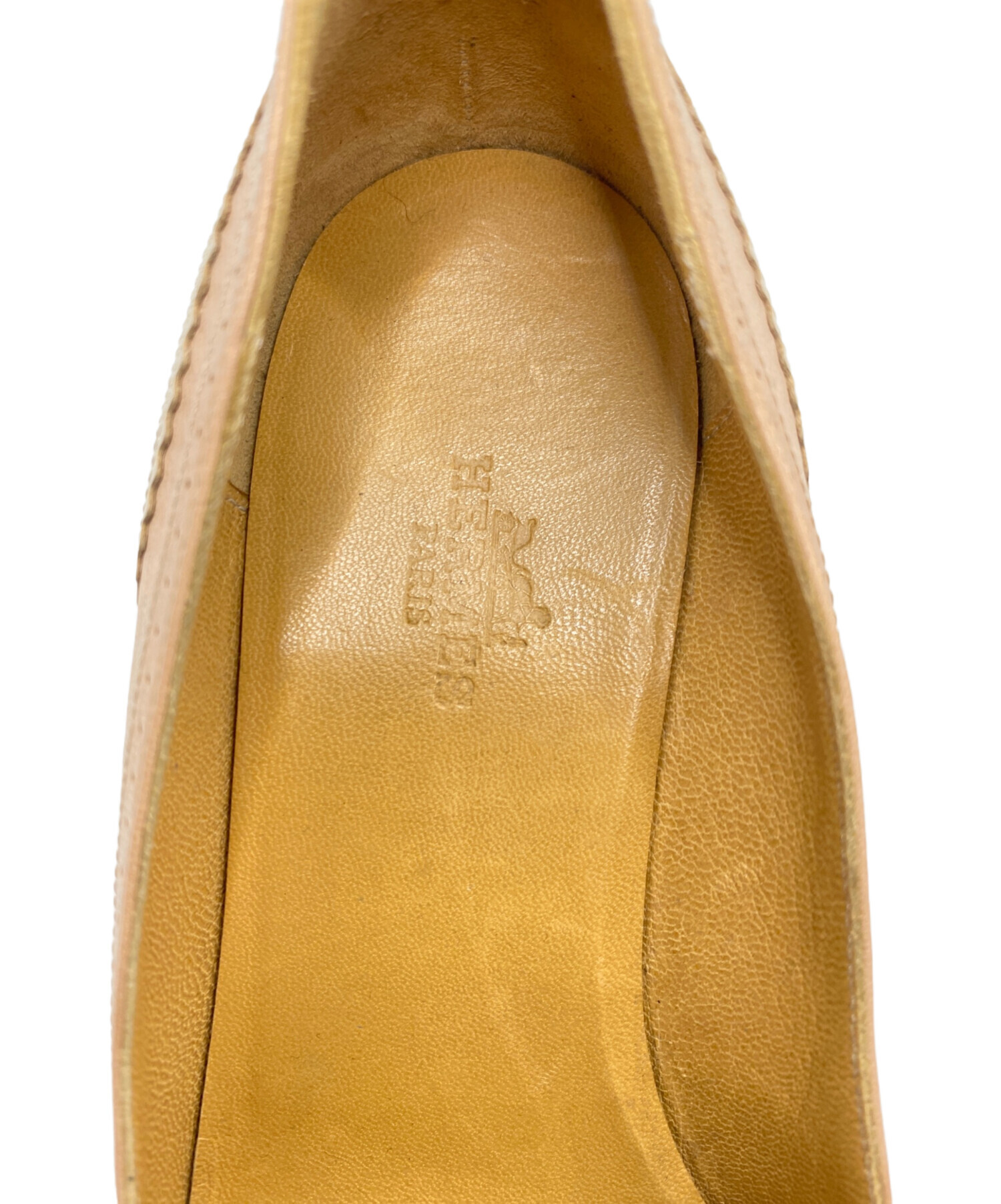 中古・古着通販】HERMES (エルメス) ウイングチップパンプス サイズ:35