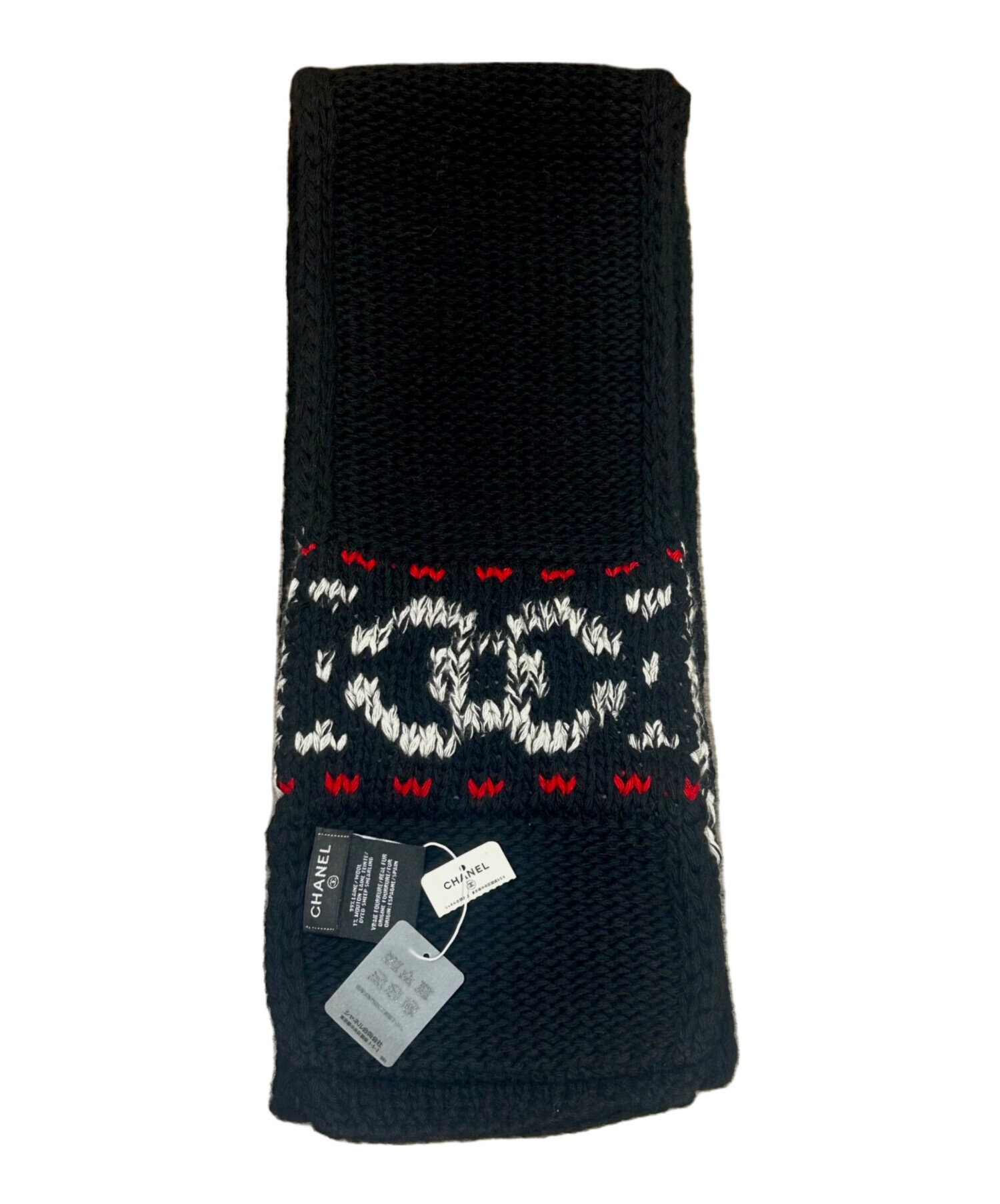 中古・古着通販】CHANEL (シャネル) ココマーク ニット マフラー