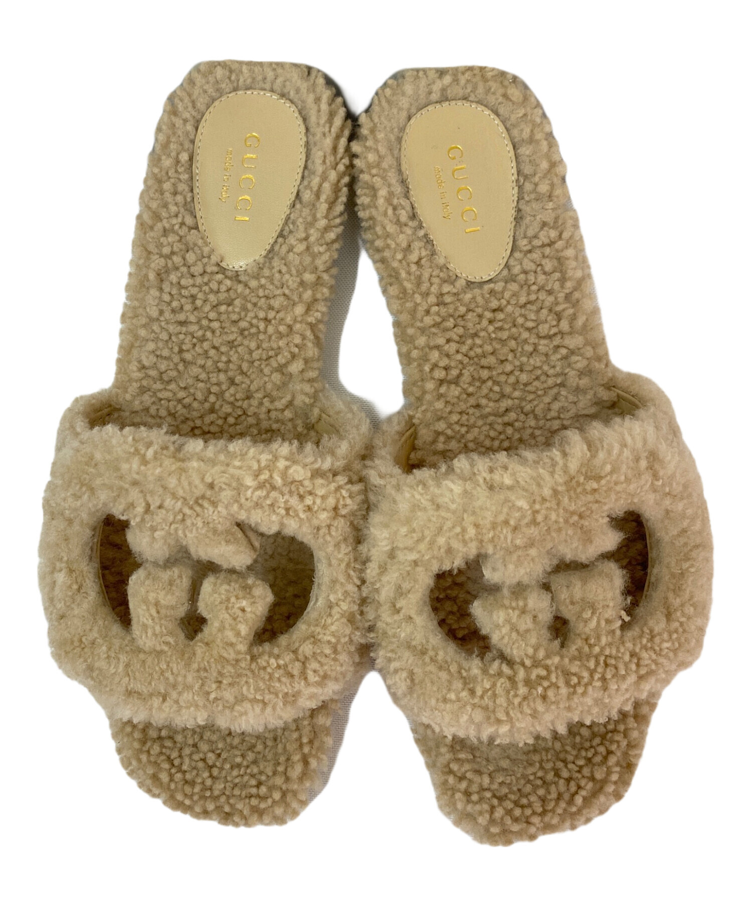 中古・古着通販】GUCCI (グッチ) インターロッキングGボアサンダル