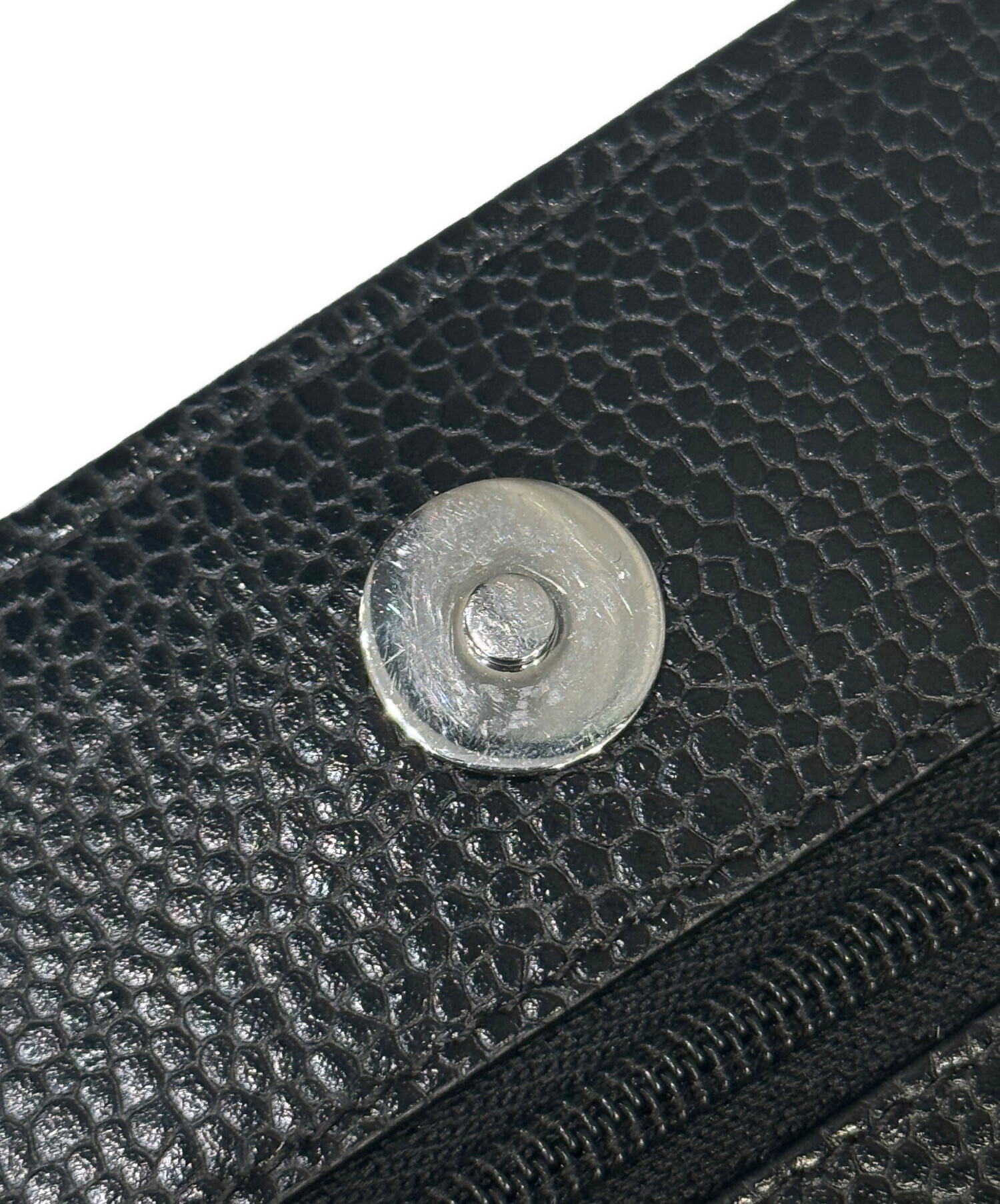 中古・古着通販】CHANEL (シャネル) キャビアスキンチェーンウォレット