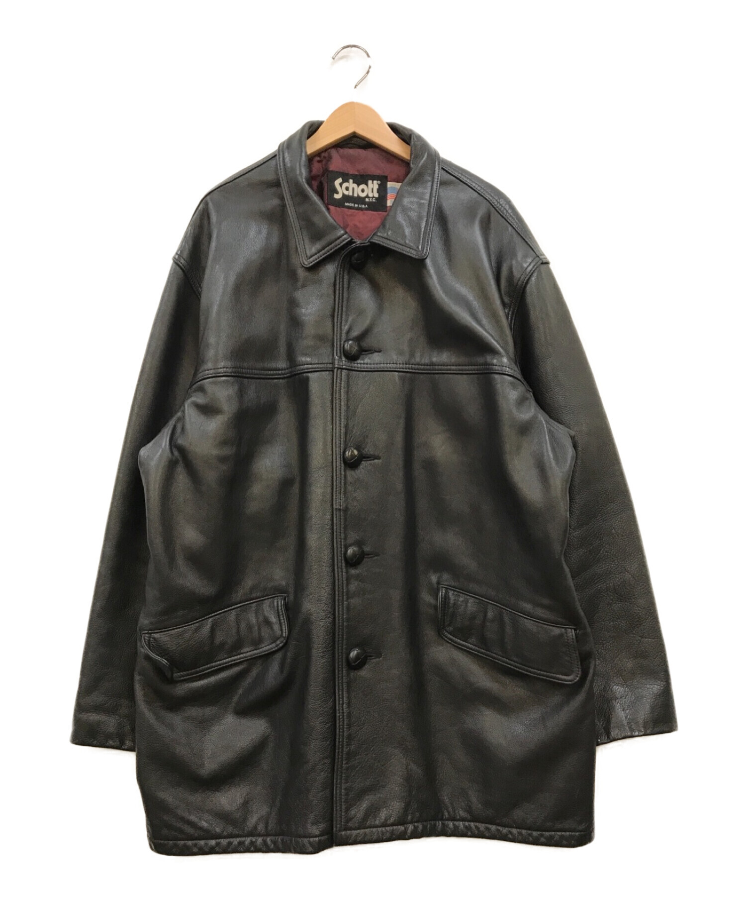 楽天市場】Schott ショット 544 COWHIDE SHORT CAR COAT（カウハイド